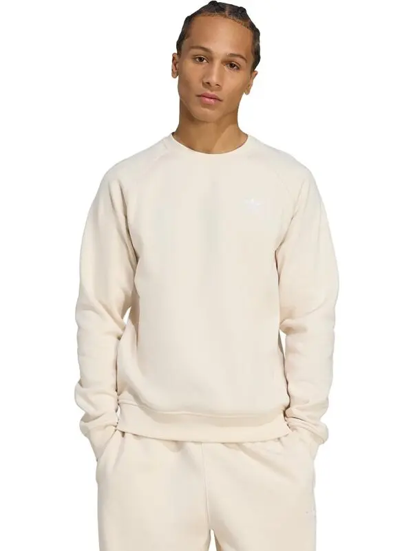 Adidas Trefoil Essentials Crew Sweatshirt - Wonder White / White