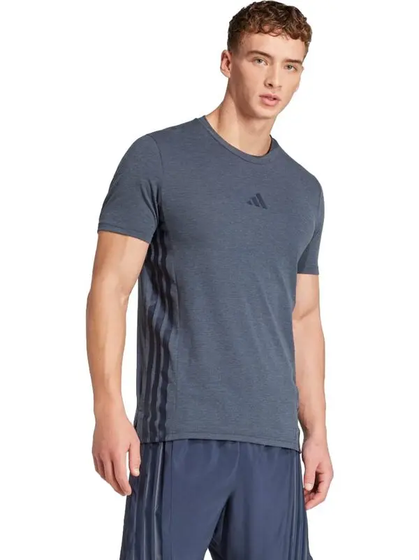 Adidas Designed 4 Training 3-stripes Tee - Aurora Ink