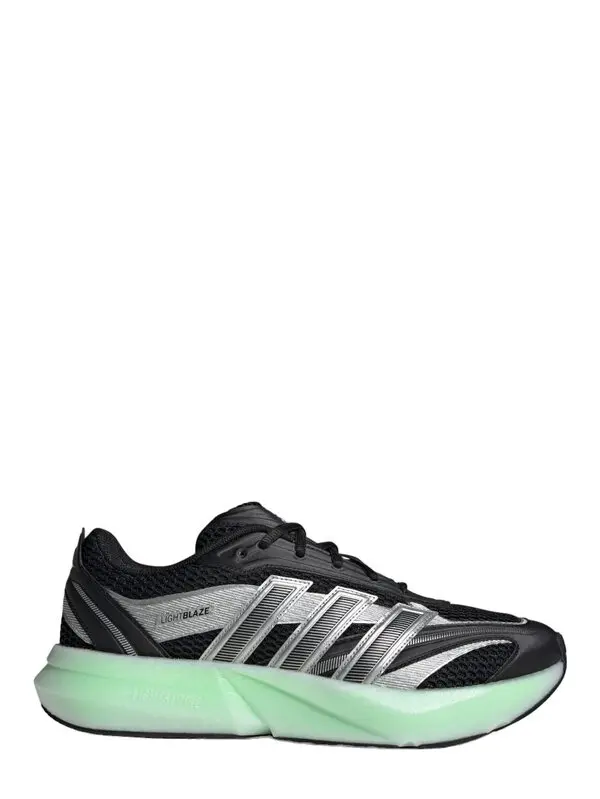 Adidas Lightblaze Glow Sneakers - Core Black / Silver Metallic / Lime Burst
