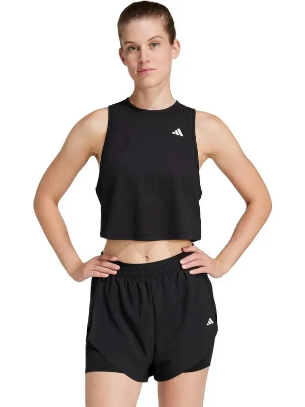 Adidas Train Essentials Boxy Workout Tank Top - Black