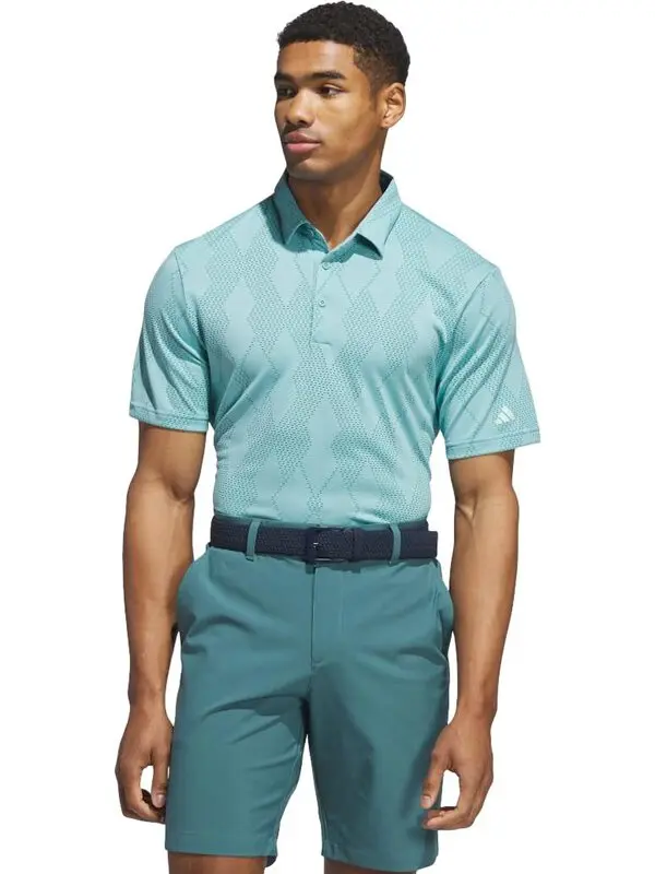 Adidas Ultimate365 Micro Texture Polo Shirt - Mint Ton