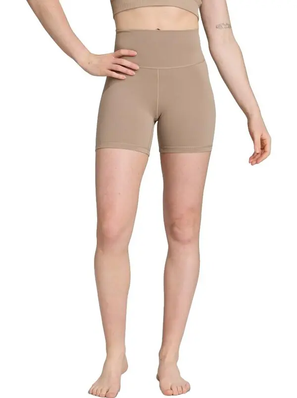 Adidas All Me 5-inch Short Leggings - Chalky Brown
