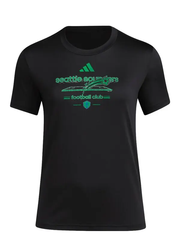 Adidas Seattle Sounders Fc Short Sleeve Tee - Black / Mls-ssf-s23