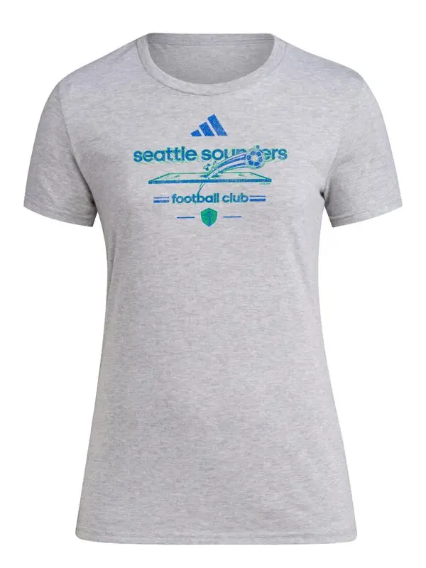 Adidas Seattle Sounders Fc Short Sleeve Tee - Medium Grey Heather / Mls-ssf-s23