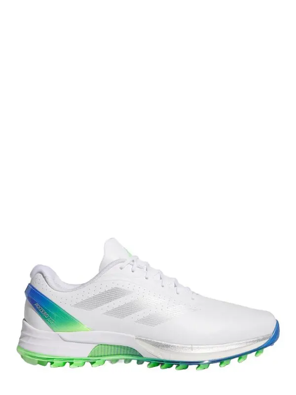 Adidas Adizero Zg Spikeless Golf Shoes - Cloud White / Silver Metallic / Lime Burst
