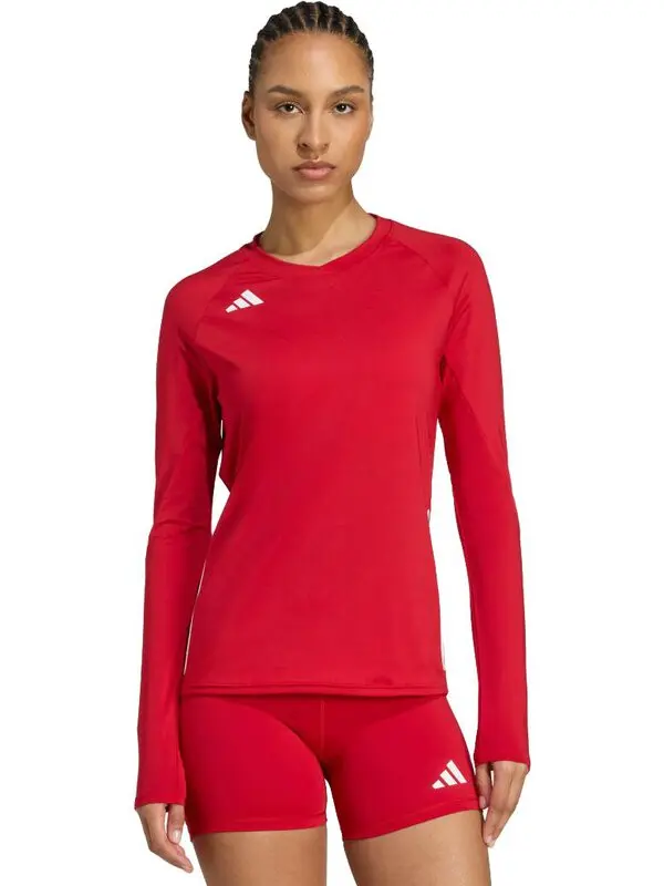 Adidas Long Sleeve Volleyball Jersey - Team Power Red 2