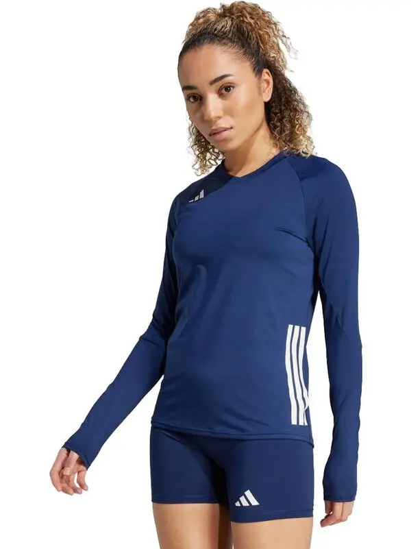 Adidas Long Sleeve Volleyball Jersey - Team Navy Blue 2