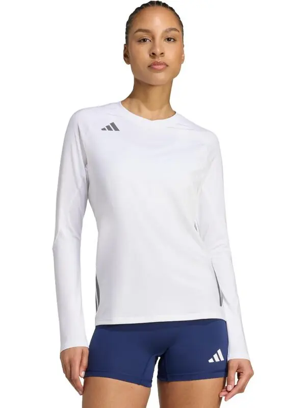 Adidas Hilo Long Sleeve Volleyball Jersey - White