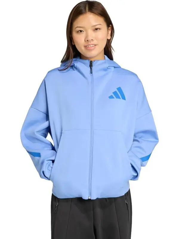 Adidas Z.n.e. Full-zip Hoodie - Blue Fusion