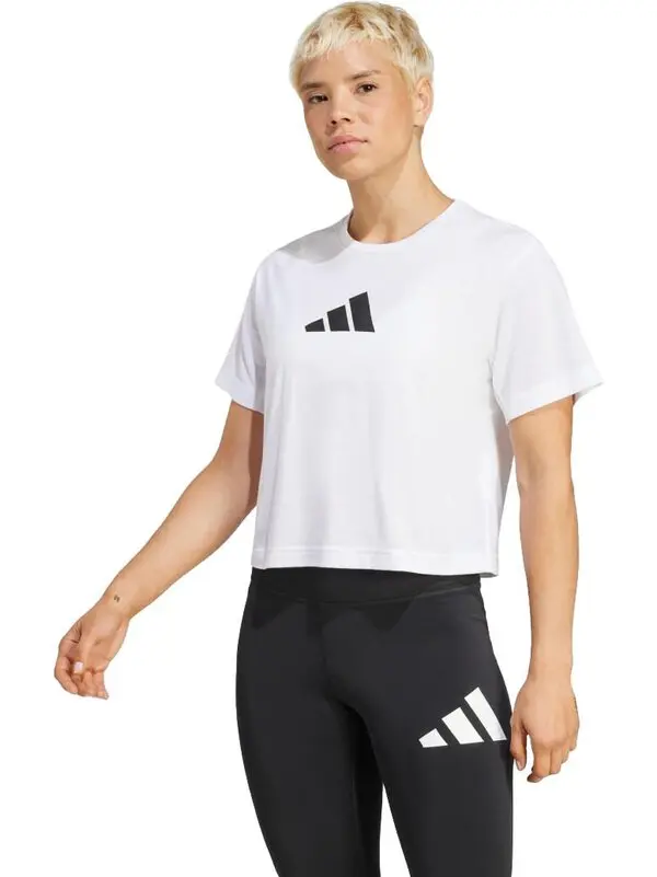 Adidas Train Essentials Big Logo Training Tee - White