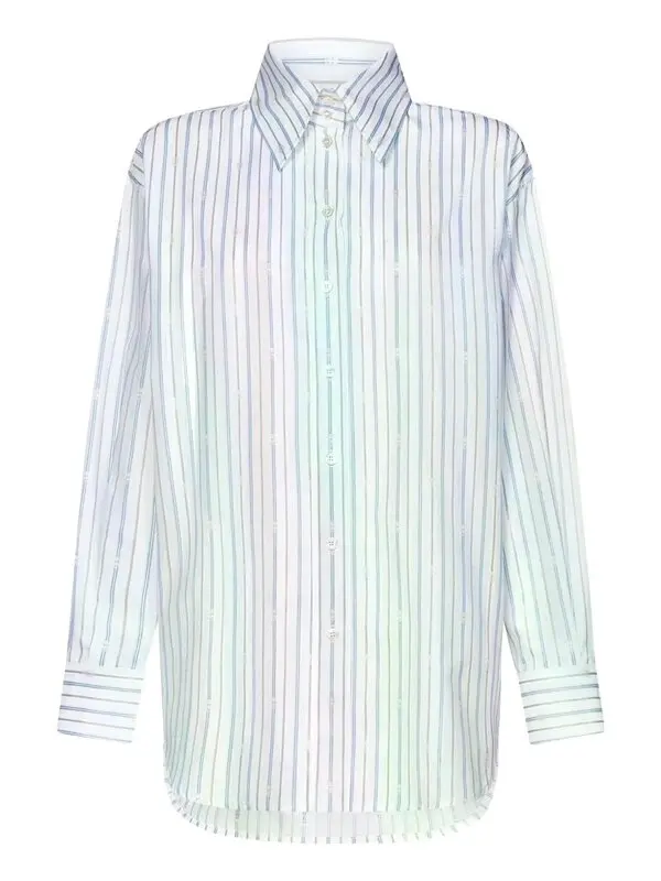 Alexander McQueen Striped Shirt - White