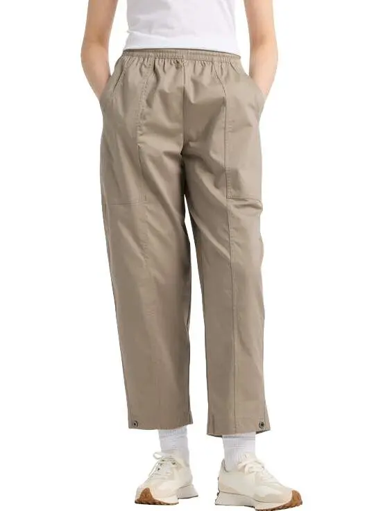 NEW BALANCE Crop Stretch Twill Utility Pants - Dockside