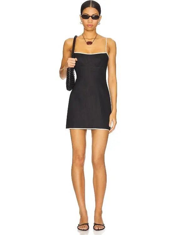 LOVERS AND FRIENDS Miles Mini Dress - Black & Ivory