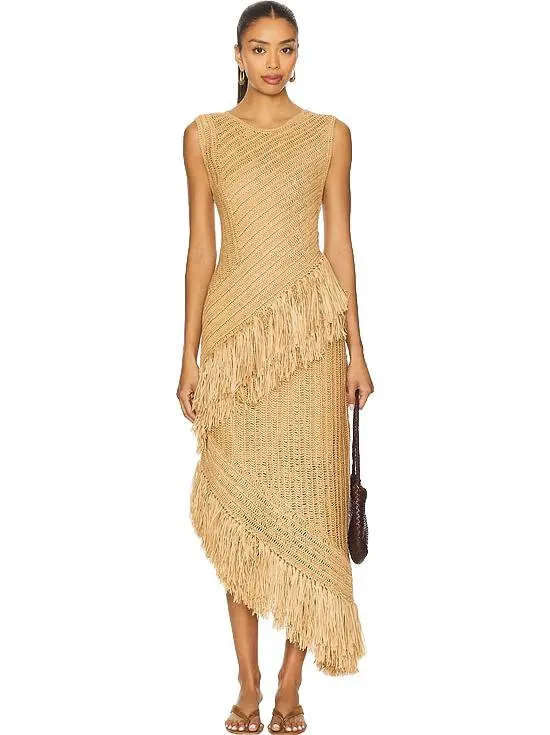 SIMONMILLER Beja Crochet Dress - Natural