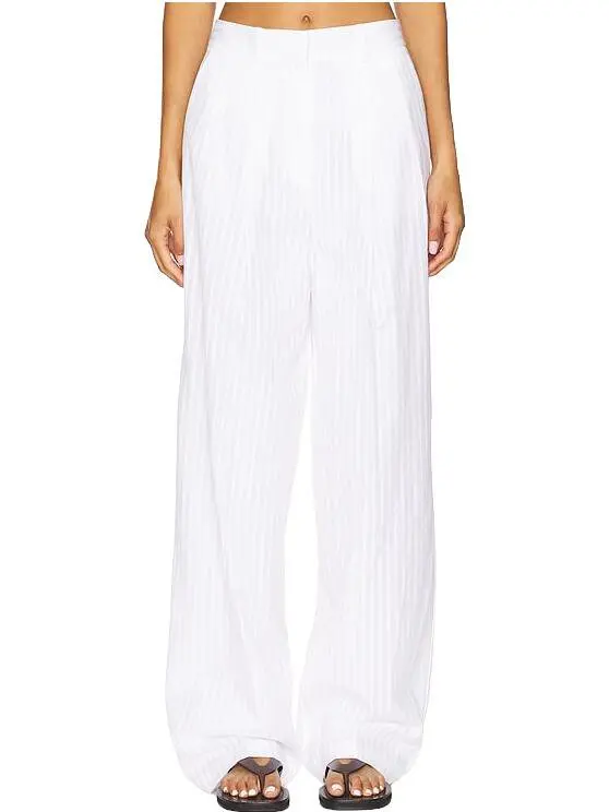 Theory Pleat Pant - White