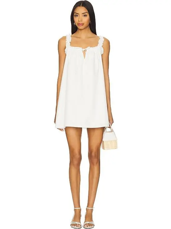 MORE TO COME Darlene Mini Dress - White