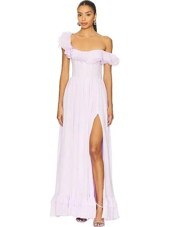 V. CHAPMAN Rosetta Dress - Lavender Fog