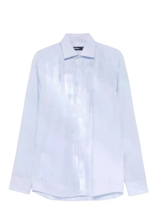 Karl Lagerfeld Cotton Shirt - Blue
