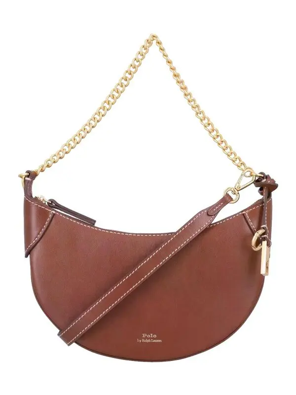 Polo Ralph Lauren Half-moon Shoulder Bag - Brown