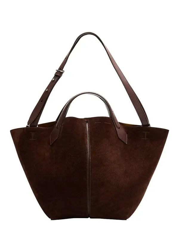 Proenza Schouler Chelsea Large Suede Tote - Chocolate
