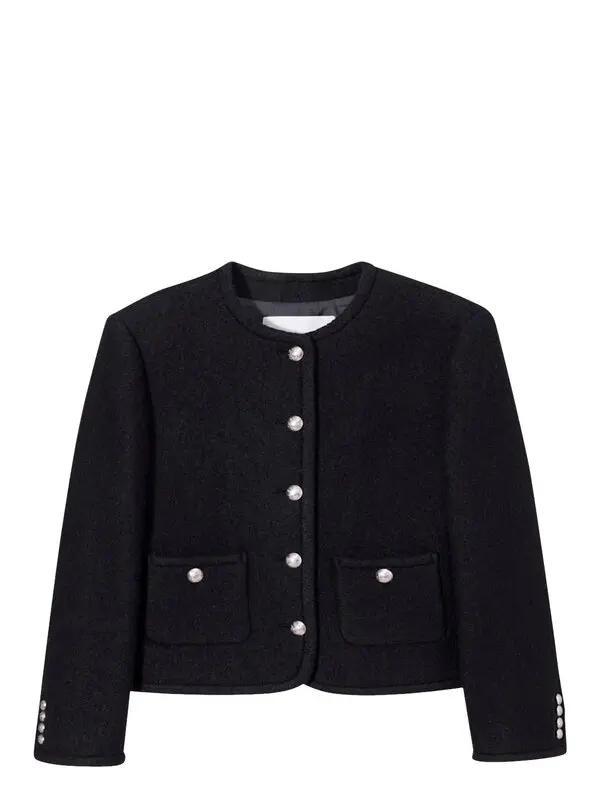 DUNST Tailored Tweed Jacket - Black