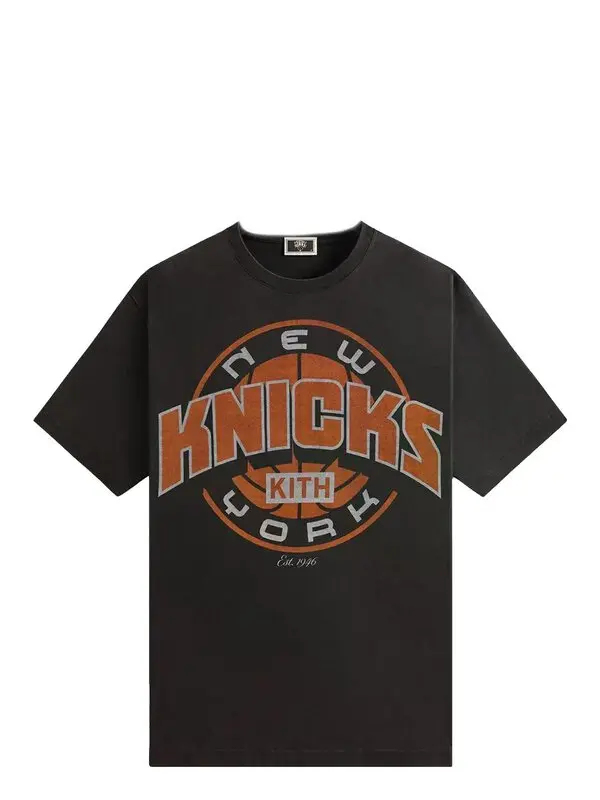 Kith X New York Knicks Showtime Vintage T-shirt - Black