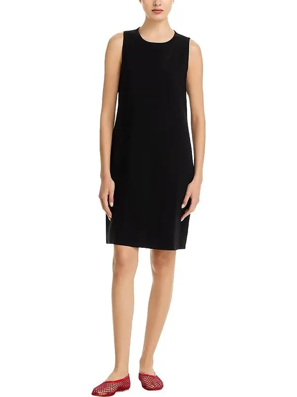 Eileen Fisher Stretch Jersey Knit Tank Dress - Black