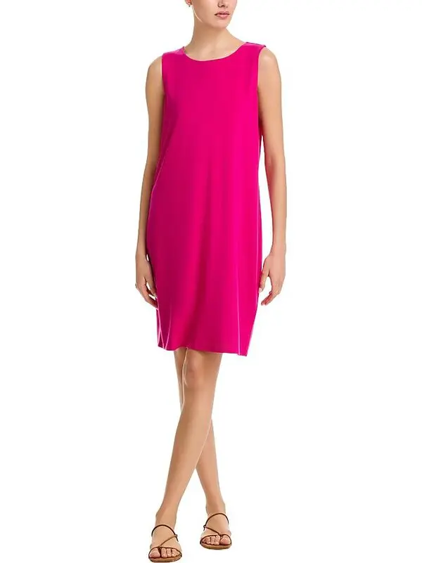 Eileen Fisher Stretch Jersey Knit Tank Dress - Fuschia
