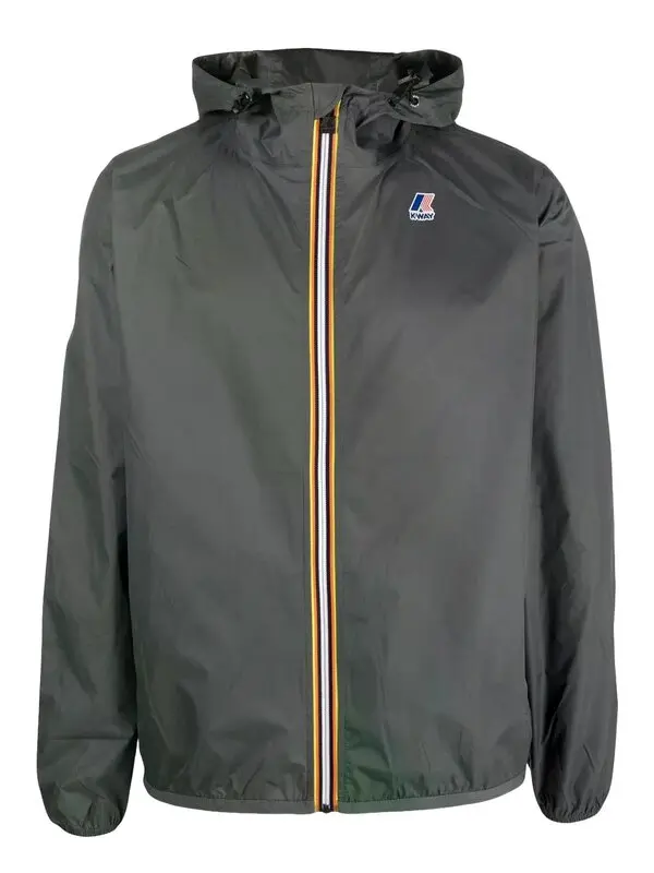 K-WAY Logo-print Hooded Jacket - Green