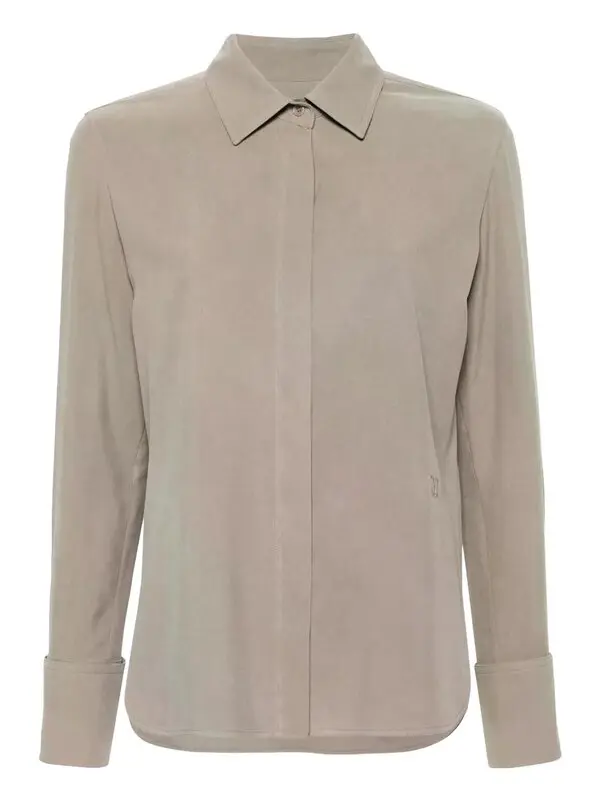 Max Mara Candia Silk Shirt - Neutrals