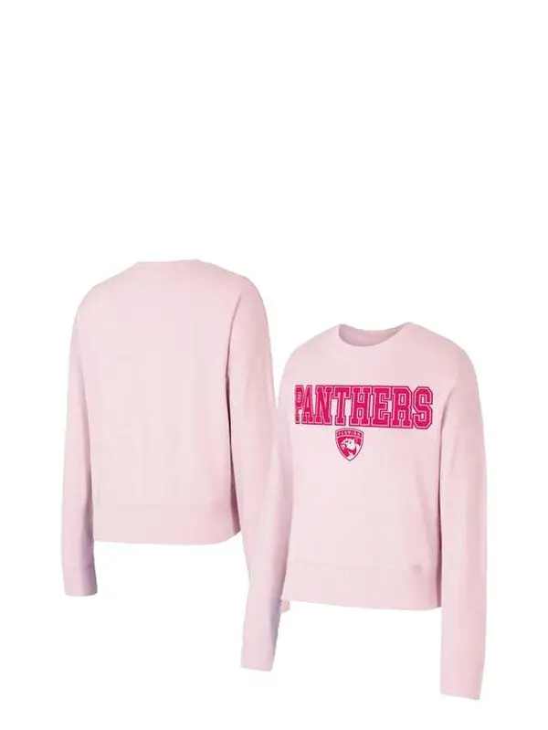 CONCEPTS SPORT Florida Panthers Tonal Pullover Sweatshirt - Pink