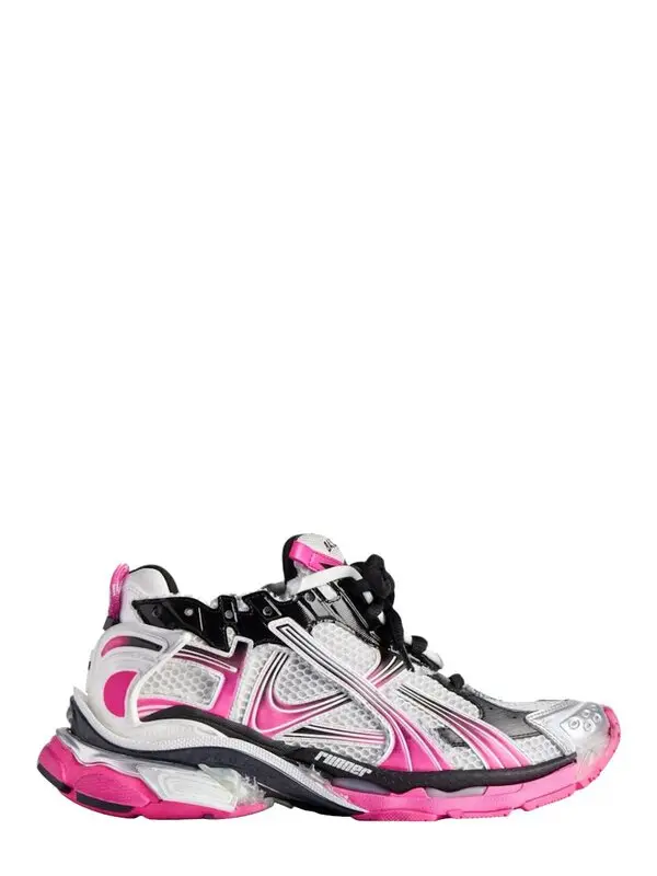 Balenciaga Runner Sneakers - White/pink/black