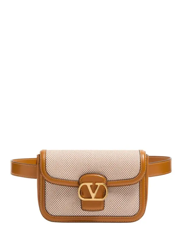 Valentino Garavani Small Canvas 9 To 5 Belt Bag - Neutral