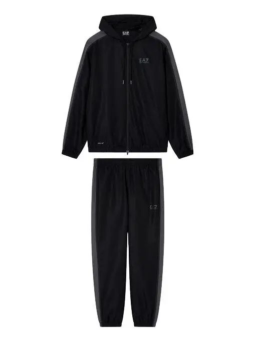 Emporio Armani Dynamic Athlete Tracksuit In Ventus7 Technical Fabric - Black