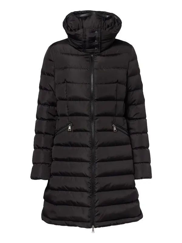 Moncler Flammette Down Coat - Black