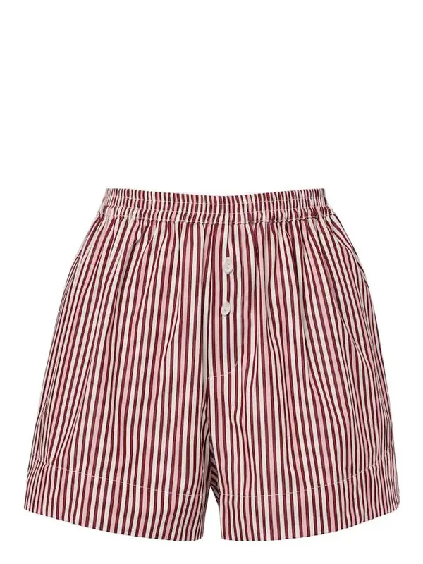 Faithfull The Brand Ionia Striped Cotton Shorts - Multicoloured