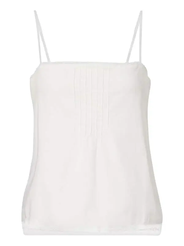 Faithfull The Brand Denise Cotton Voile Camisole - White