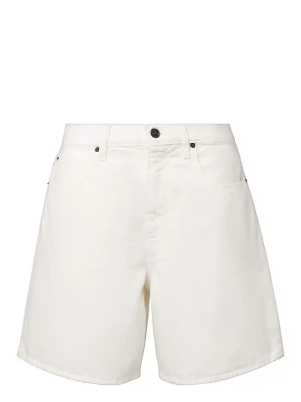 SLVRLAKE Square Denim Shorts - White