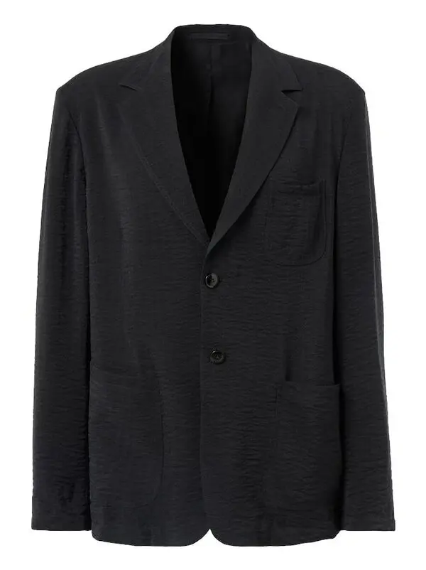 Giorgio Armani Single-breasted Blazer - Black