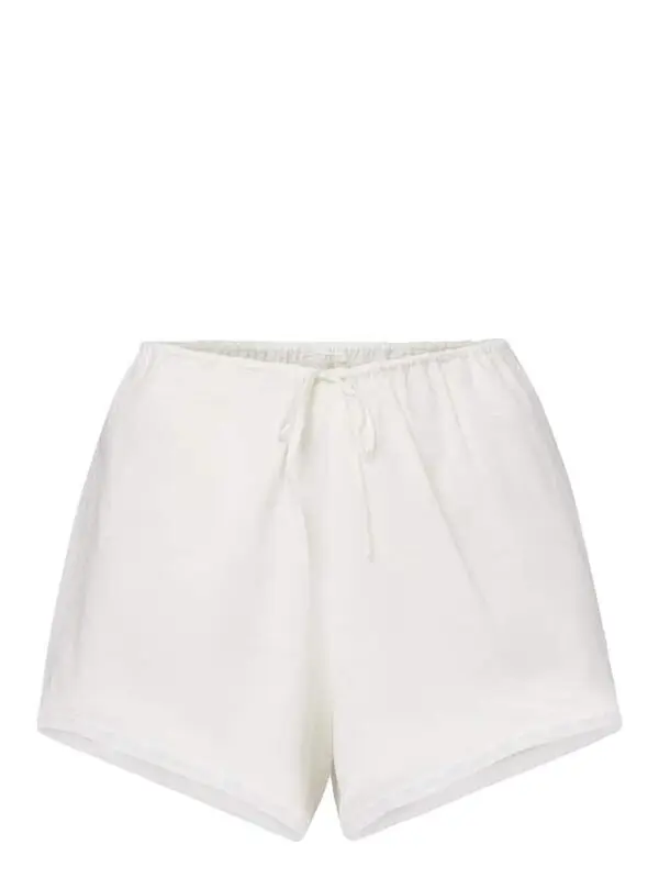 Faithfull The Brand Denise Cotton Voile Shorts - White