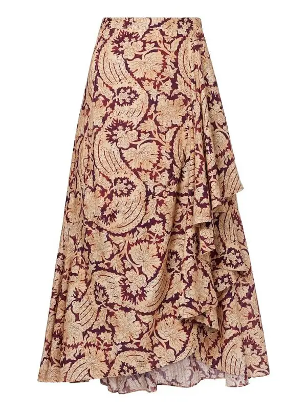 Ulla Johnson Sabina Printed Maxi Skirt - Multicoloured