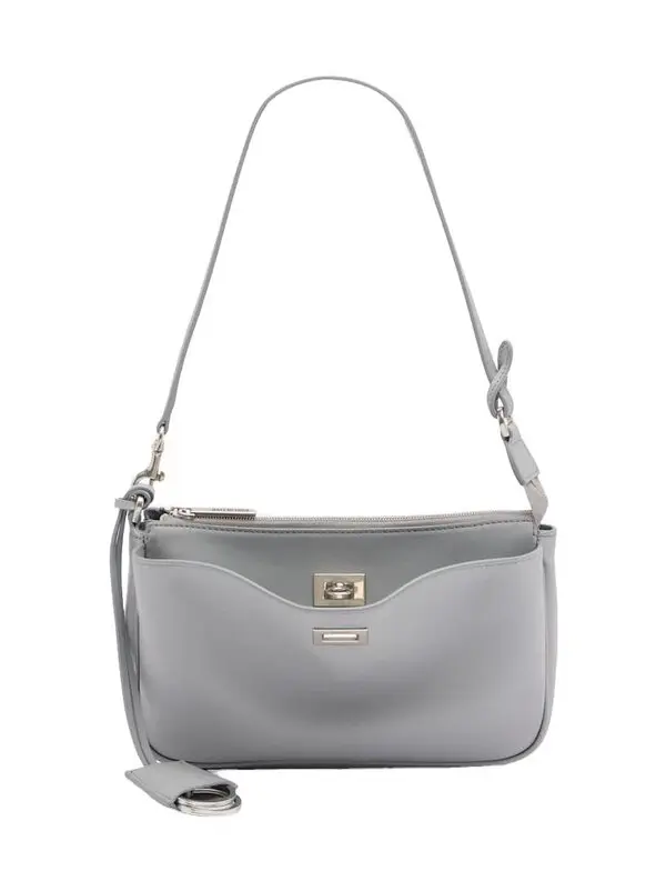 Balenciaga Rodeo Sling Leather Shoulder Bag - Grey
