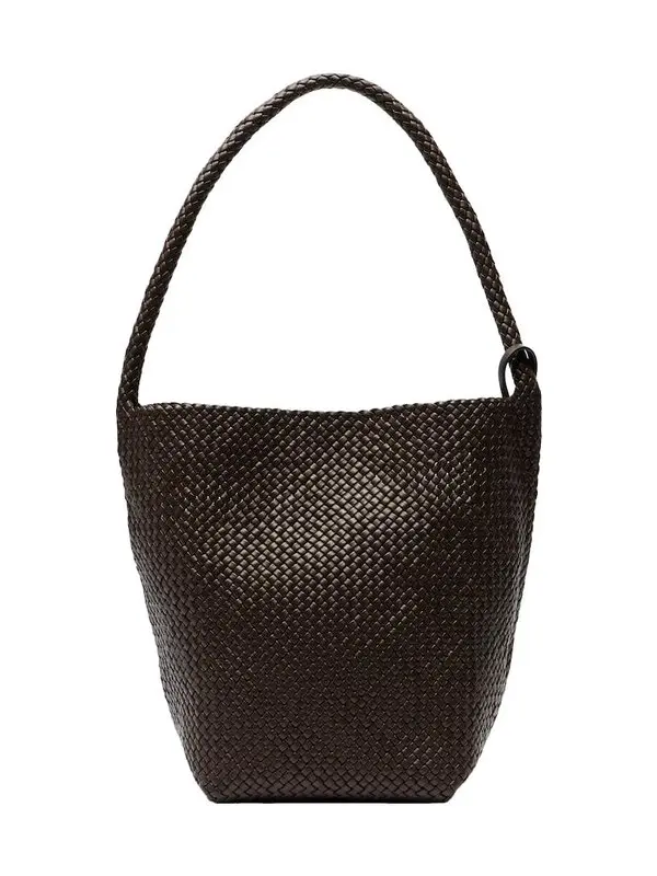 THE ROW N/s Park Medium Woven Shopper - Brown