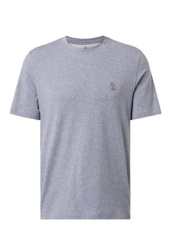 Brunello Cucinelli Cotton Jersey T-shirt - Grey
