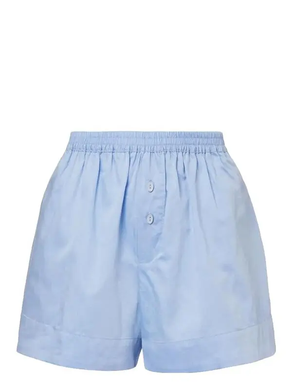 Faithfull The Brand Ionia Cotton Shorts - Blue