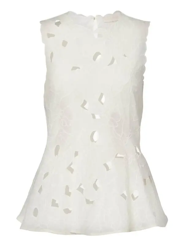 Ulla Johnson Ali Floral Top - White