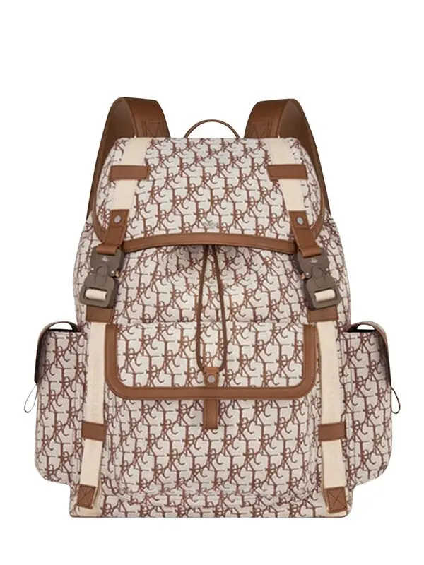 Dior X Cactus Jack Oblique Jacquard Hit The Road Backpack - Brown