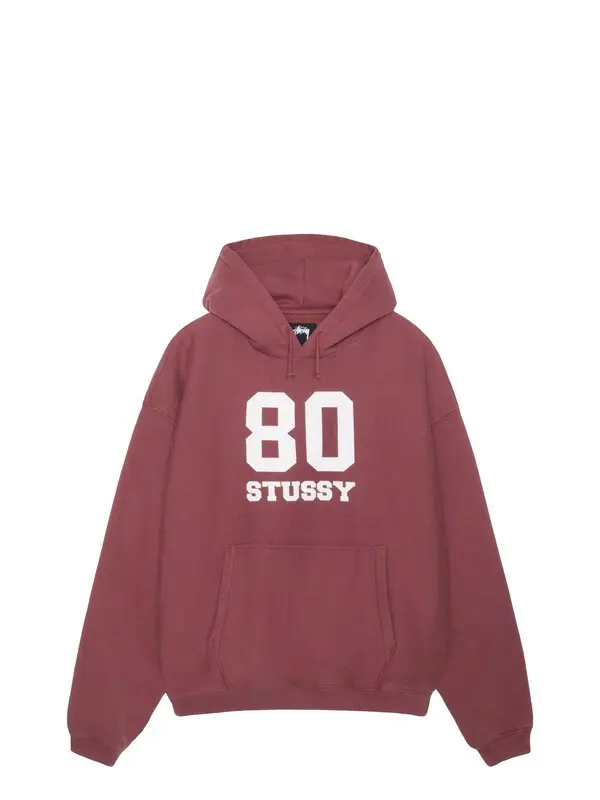StÜssy 80 Relaxed Fit Hoodie - Red