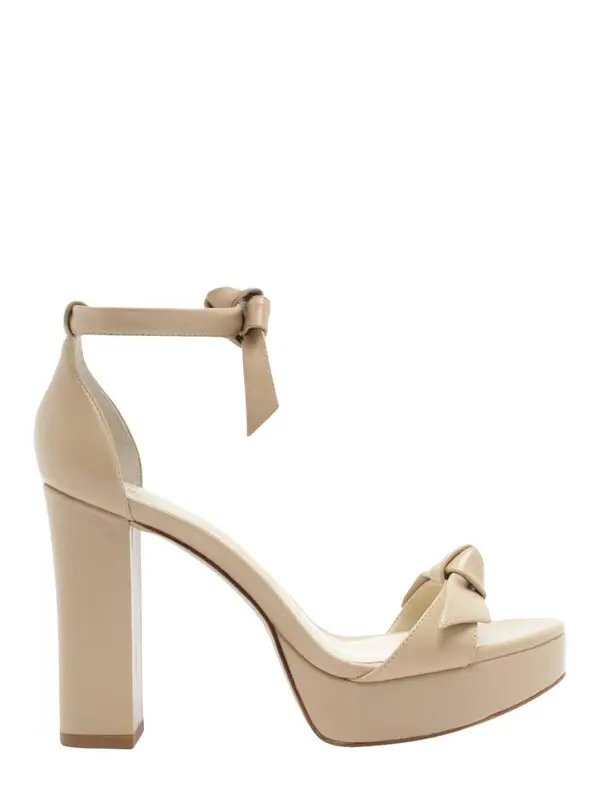 ALEXANDRE BIRMAN Mabeleh Leather Platform Sandals - Nude