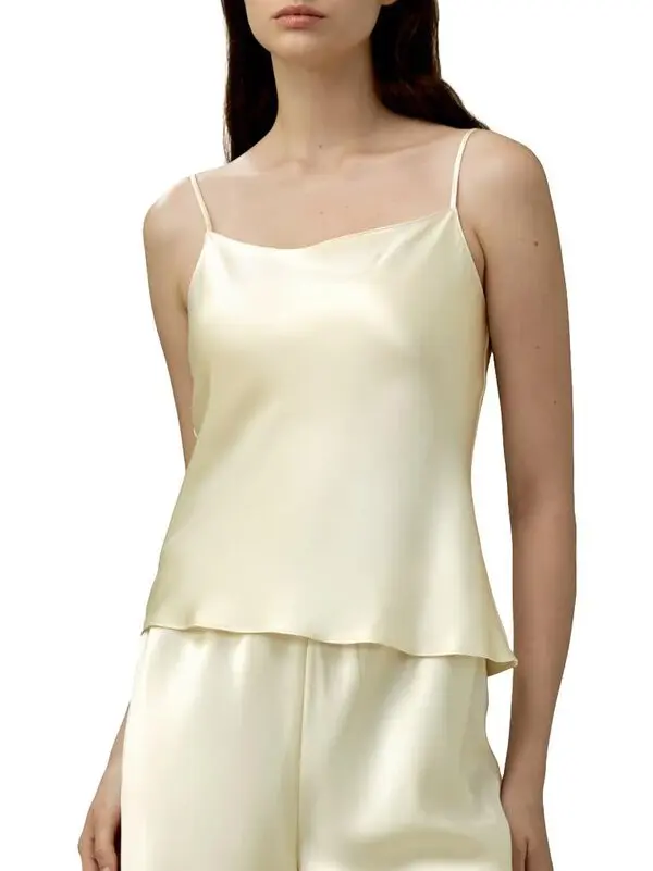 Lilysilk Double-faced Silk Charmeuse Camisole - Lily White
